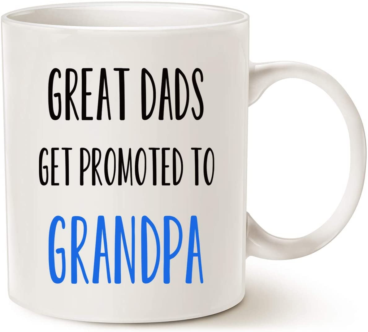 Funny Grandpa Coffee Mug, Great Dads Get Promoted to Grandpa Best ...