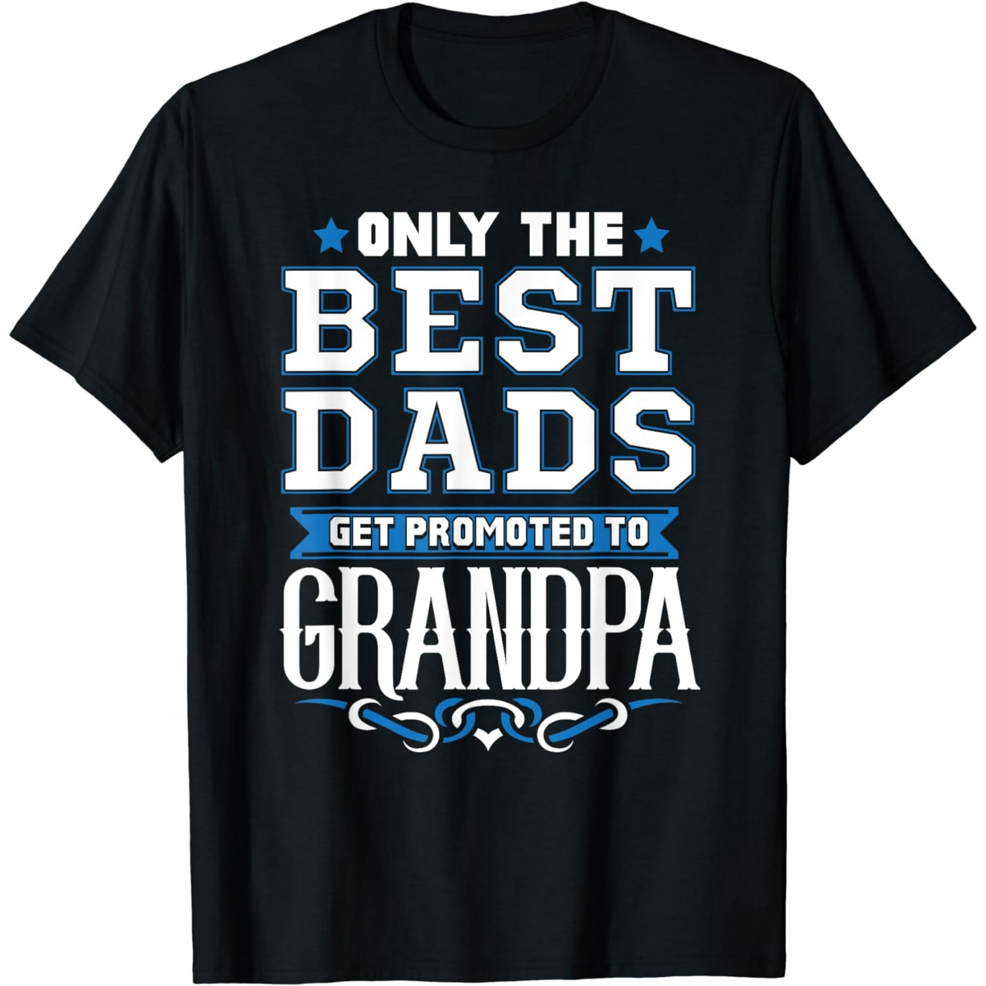 Funny Grandpa Promotion Quote Gift for Dad Men Short Sleeve Graphic T ...