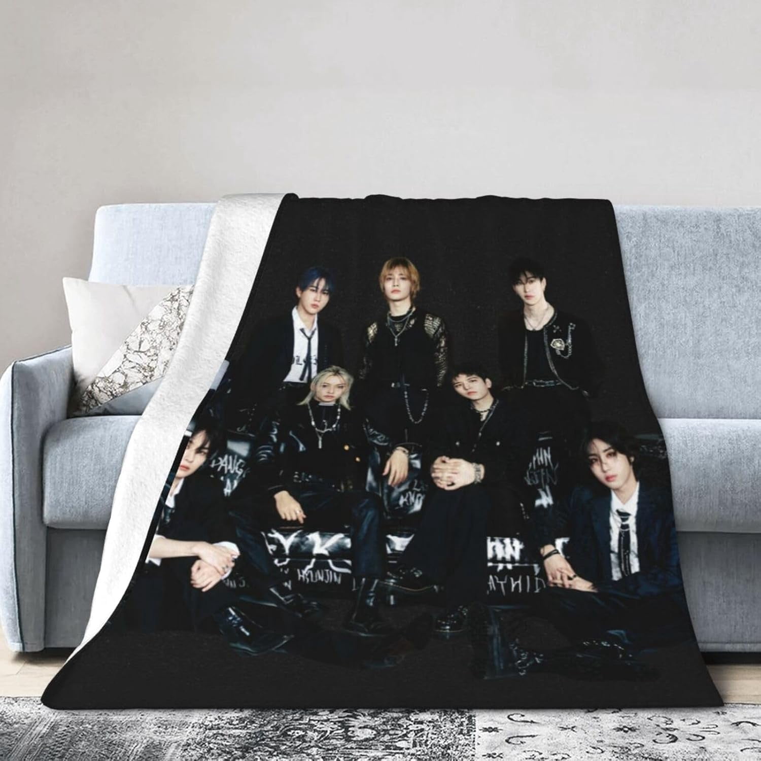 Funny Graphic Blanket for All Seasons Soft Lightweight Flannel Throws ...