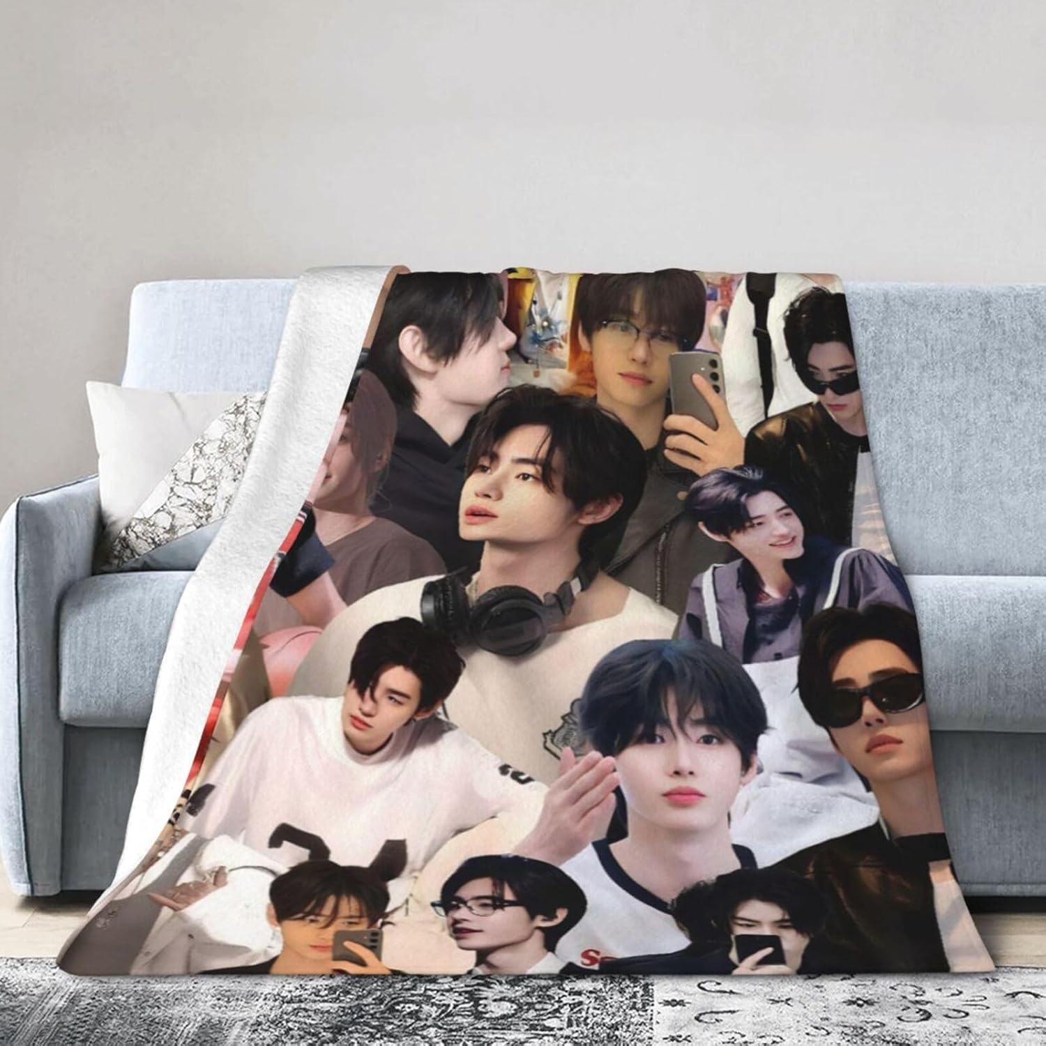 Funny Graphic Blankets for All Seasons Soft Lightweight Flannel Throw ...