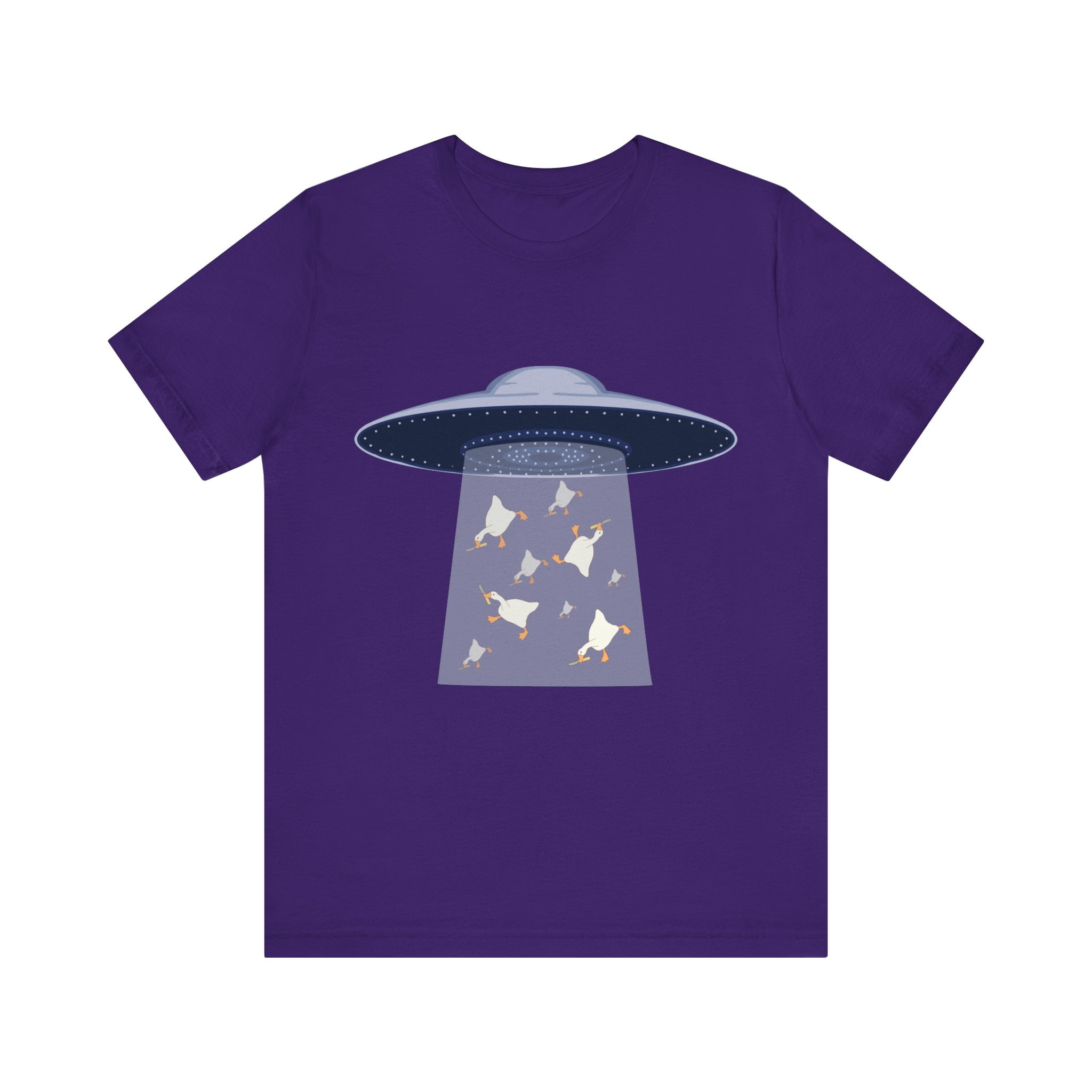 Funny Graphic Goose UFO Alien Abduction Women Men | Novelty Graphic ...
