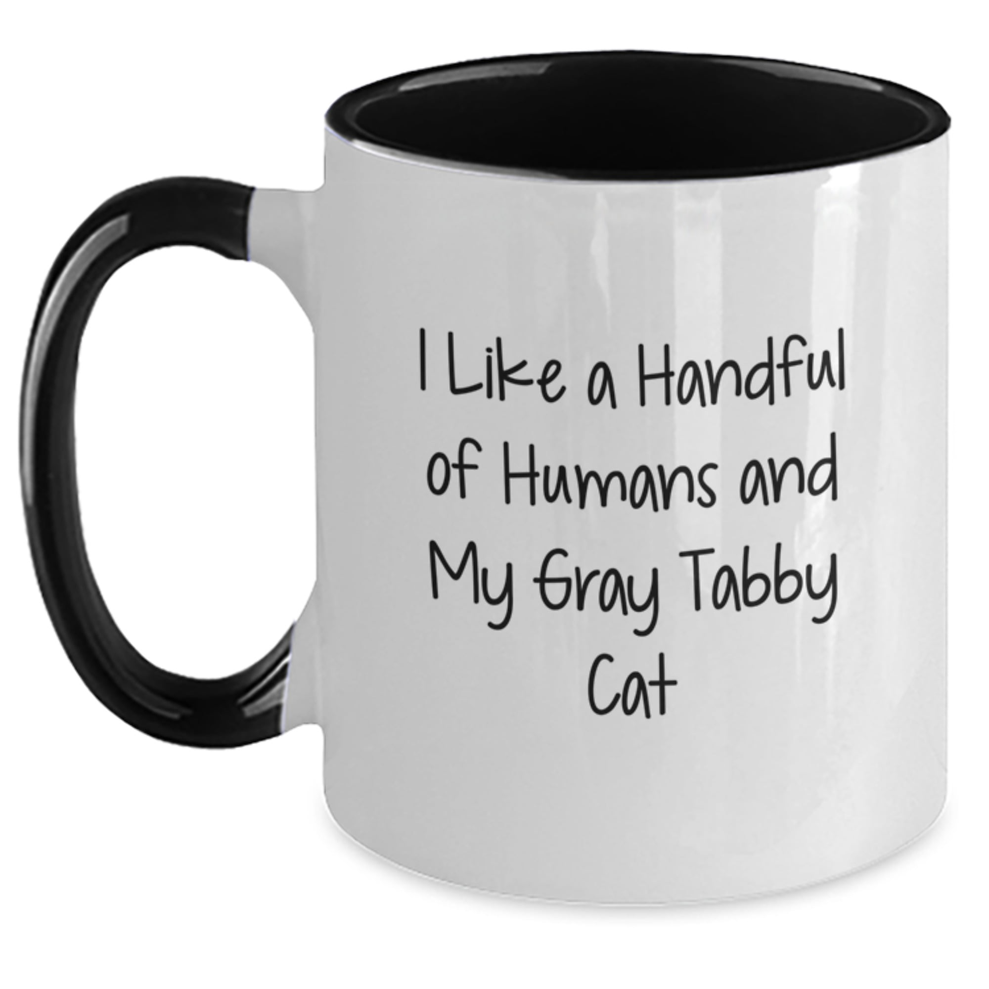 Funny Gray Tabby Cat Gifts from Friends, Unique Graduation Mug for Men ...