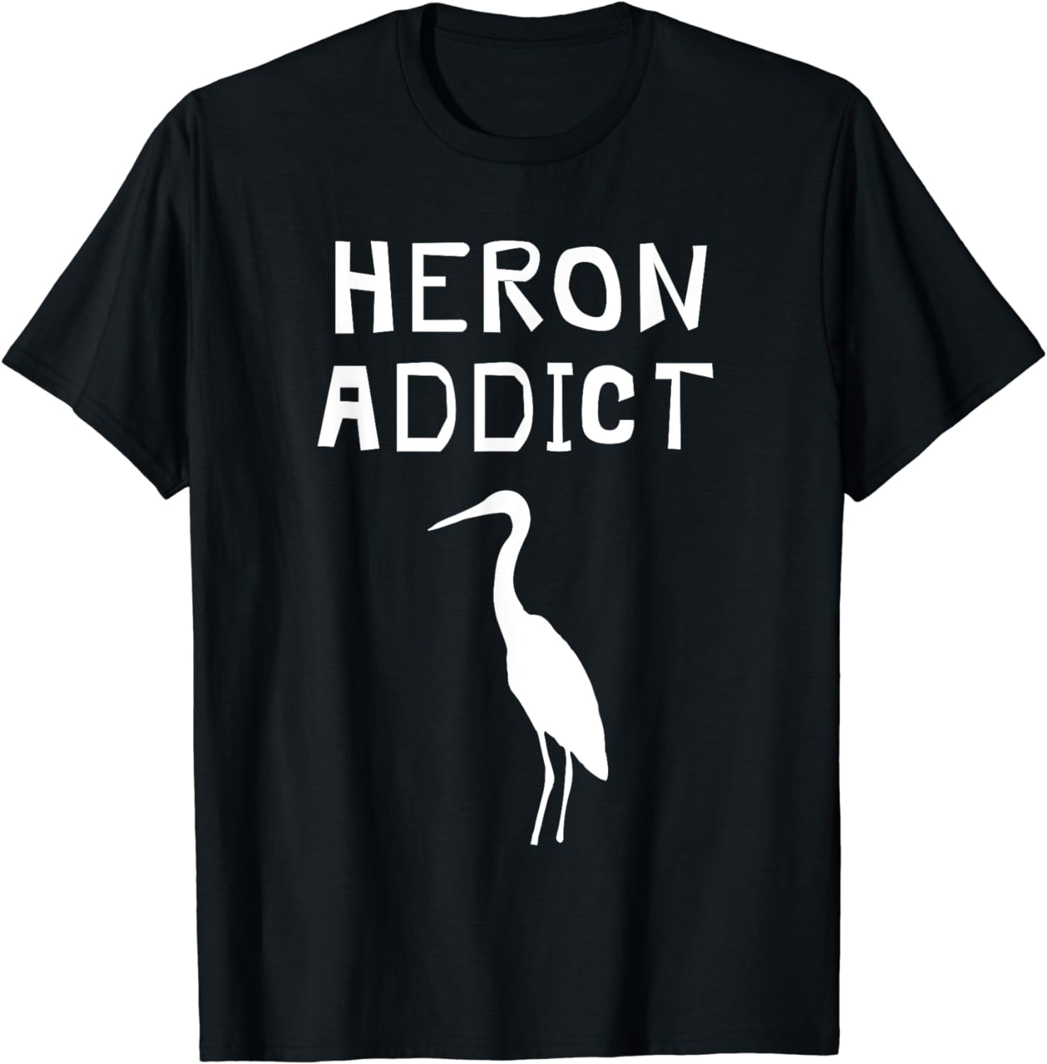 Funny Great Blue Heron Shirt - Birding Heron Addict T-Shirt - Walmart.com