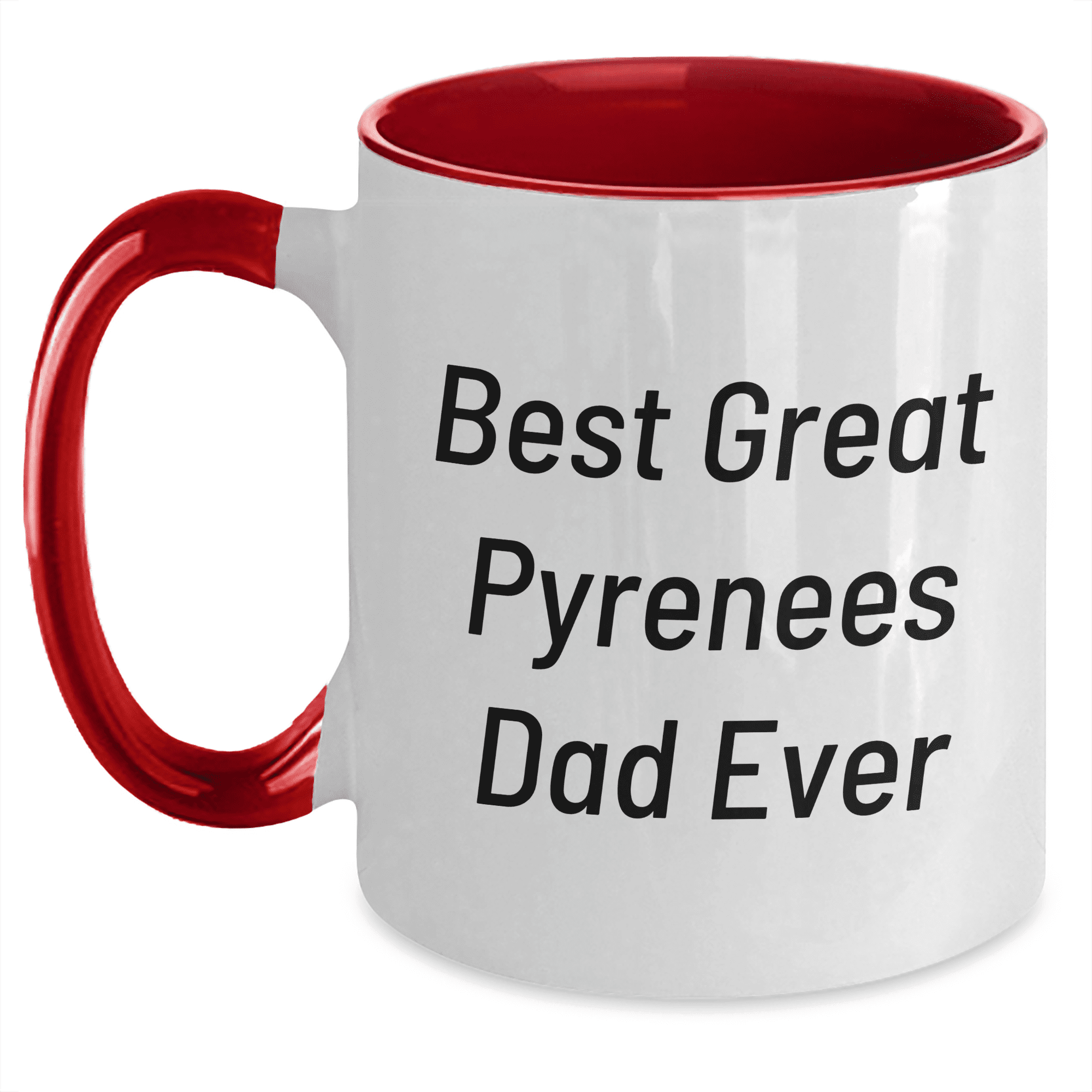 Funny Great Pyrenees Dog Dad Gifts - Best Great Pyrenees Dad Ever Two ...
