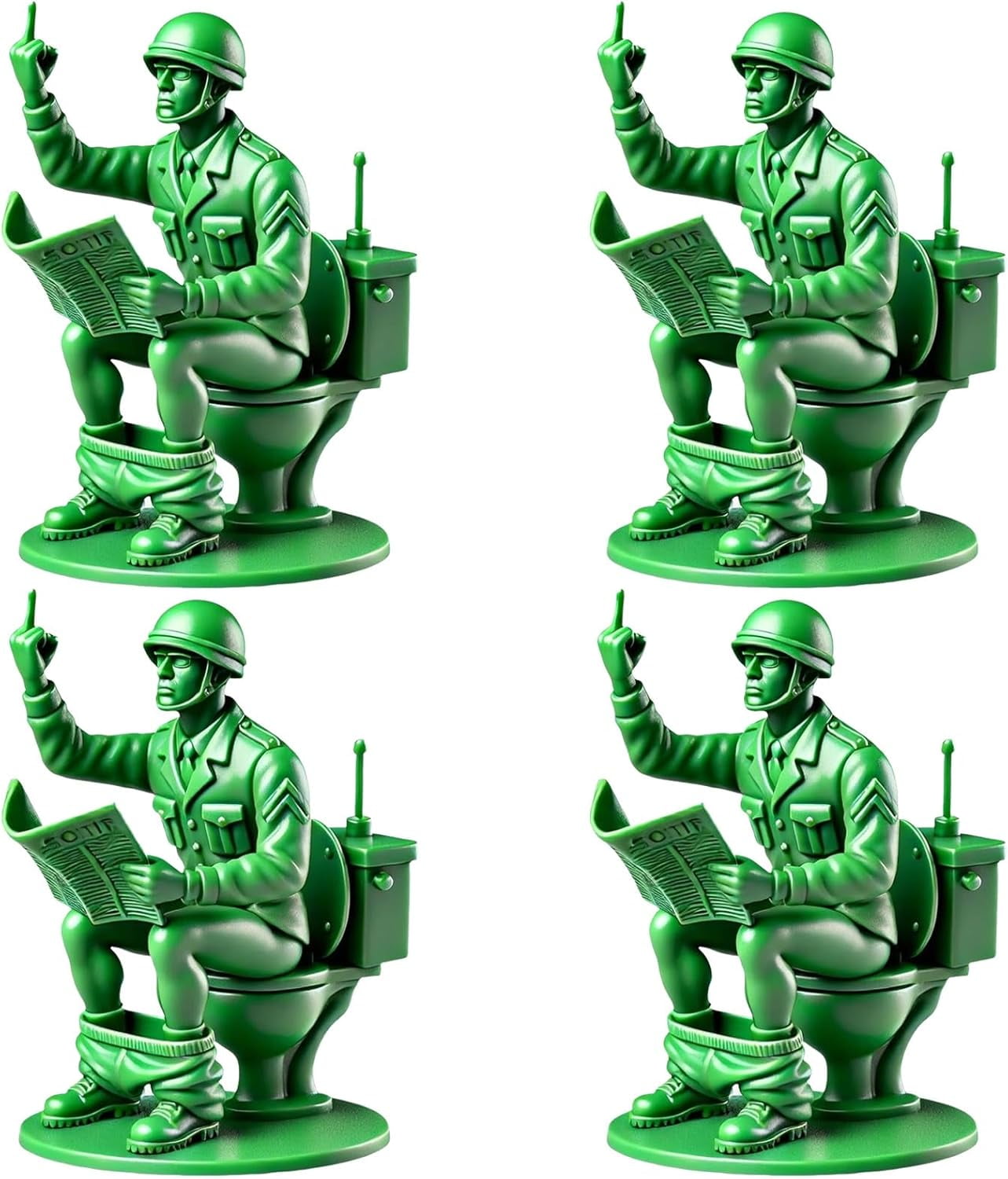 Funny Green Army Man, Army Men Action Figures, Classic Military ...