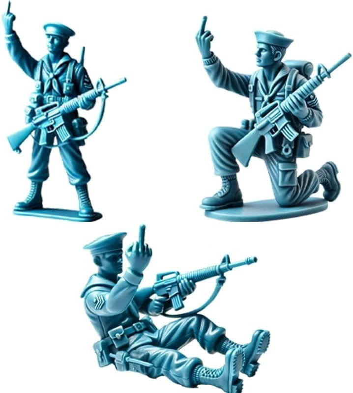 Funny Green Army Men, Army Men Action Figures, Funny Blue Navy Man, Gag ...