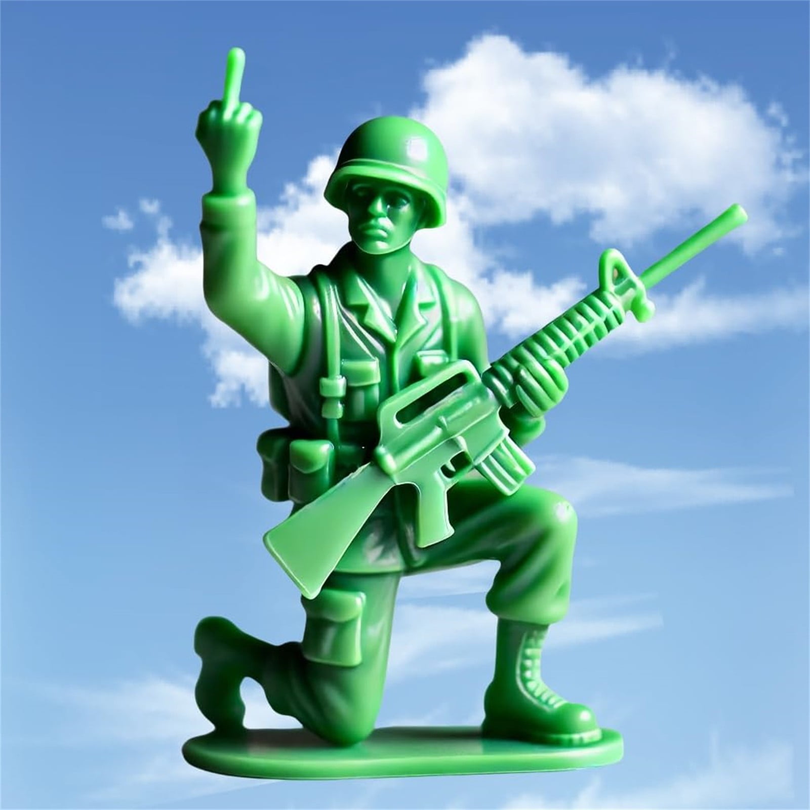 Funny Green Army Men Blue Navy Man Action Figures, Classic Military Toy ...