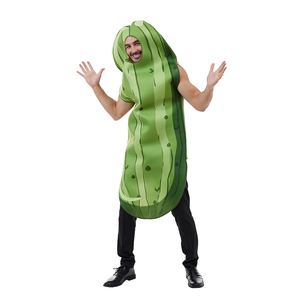 Funny Green Cucumbers Vegetable Halloween Pickle Costume Easy Pull On ...