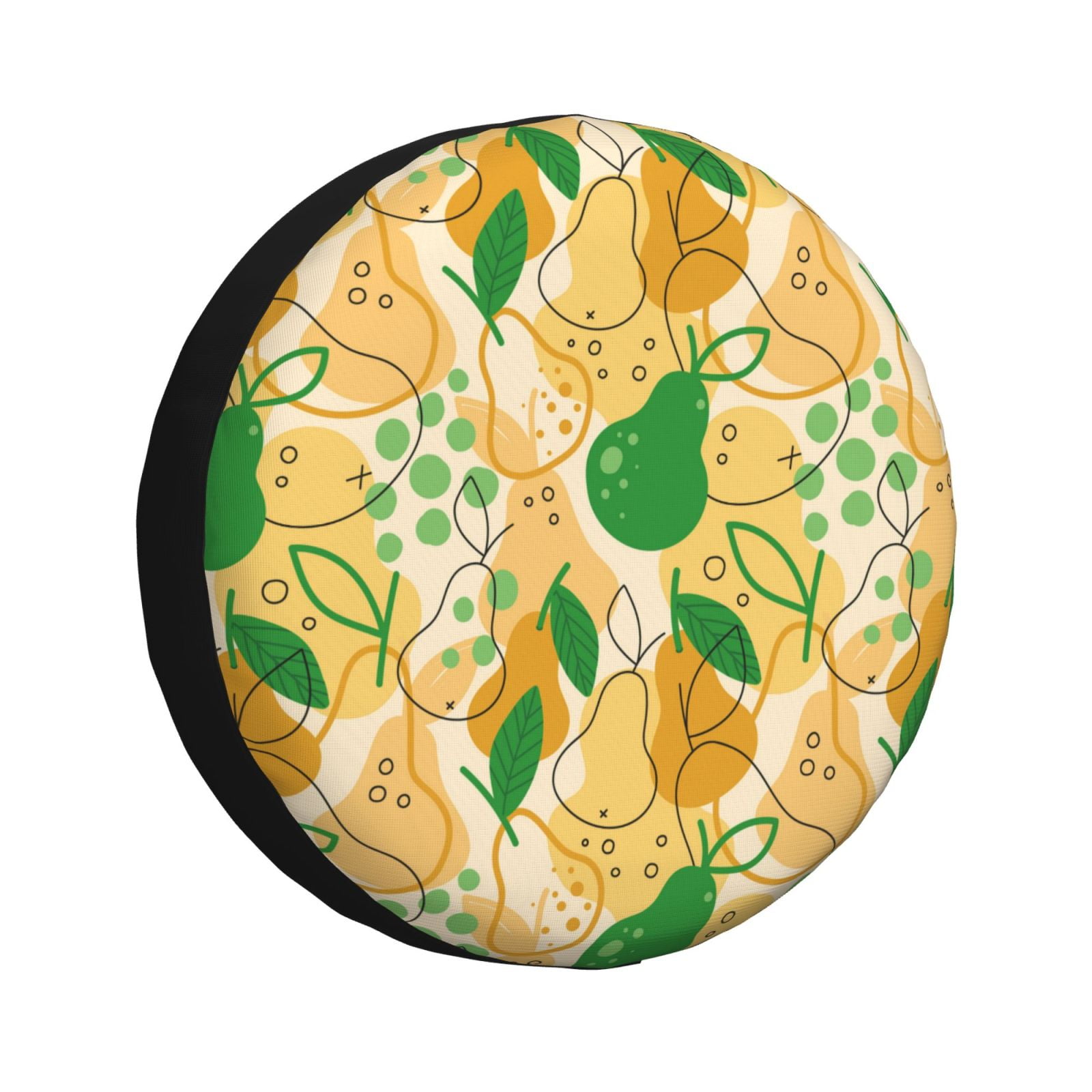 Funny Green Golden Yellow Pear Spare Tire Cover for Trailer Camper RV ...
