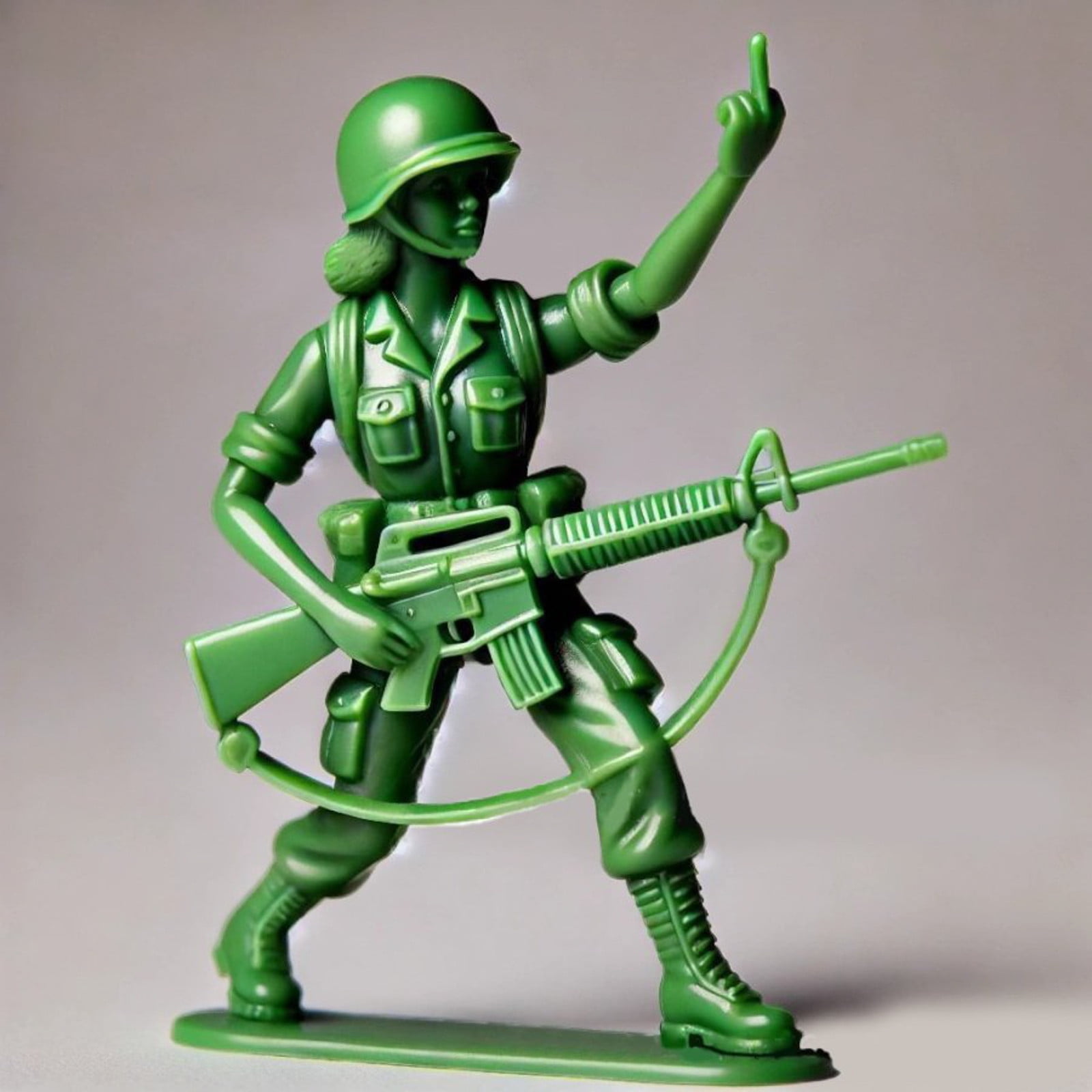 Funny Green Veteran, Funny Green Army Man, Army Men Action Figures ...