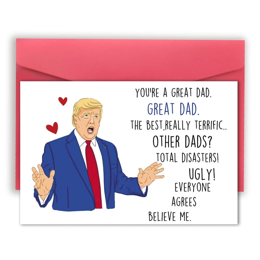 Funny Greeting Card for Dad - Hilarious Compliment Card with Envelope ...
