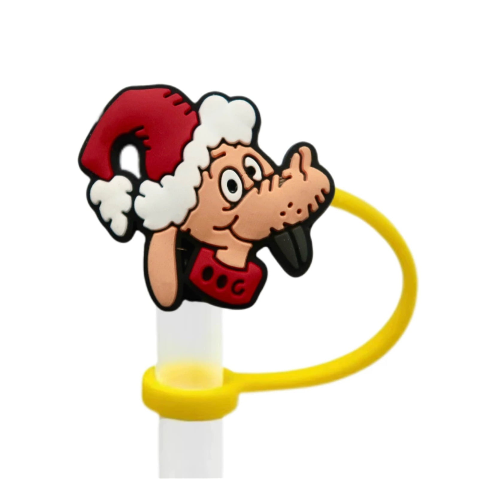 Funny Gri-nch Series Silicone Drinking Straw Plugs, Reusable Straw ...