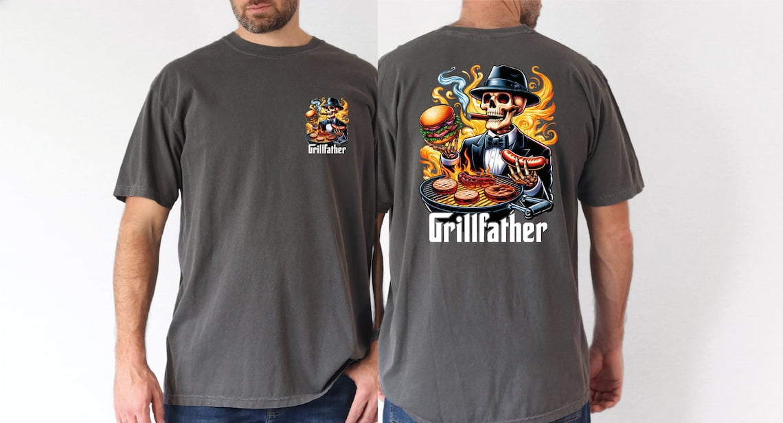 Funny Grill Father Shirt, Dad Joke Grillfather Shirt, Father's Day Gift ...