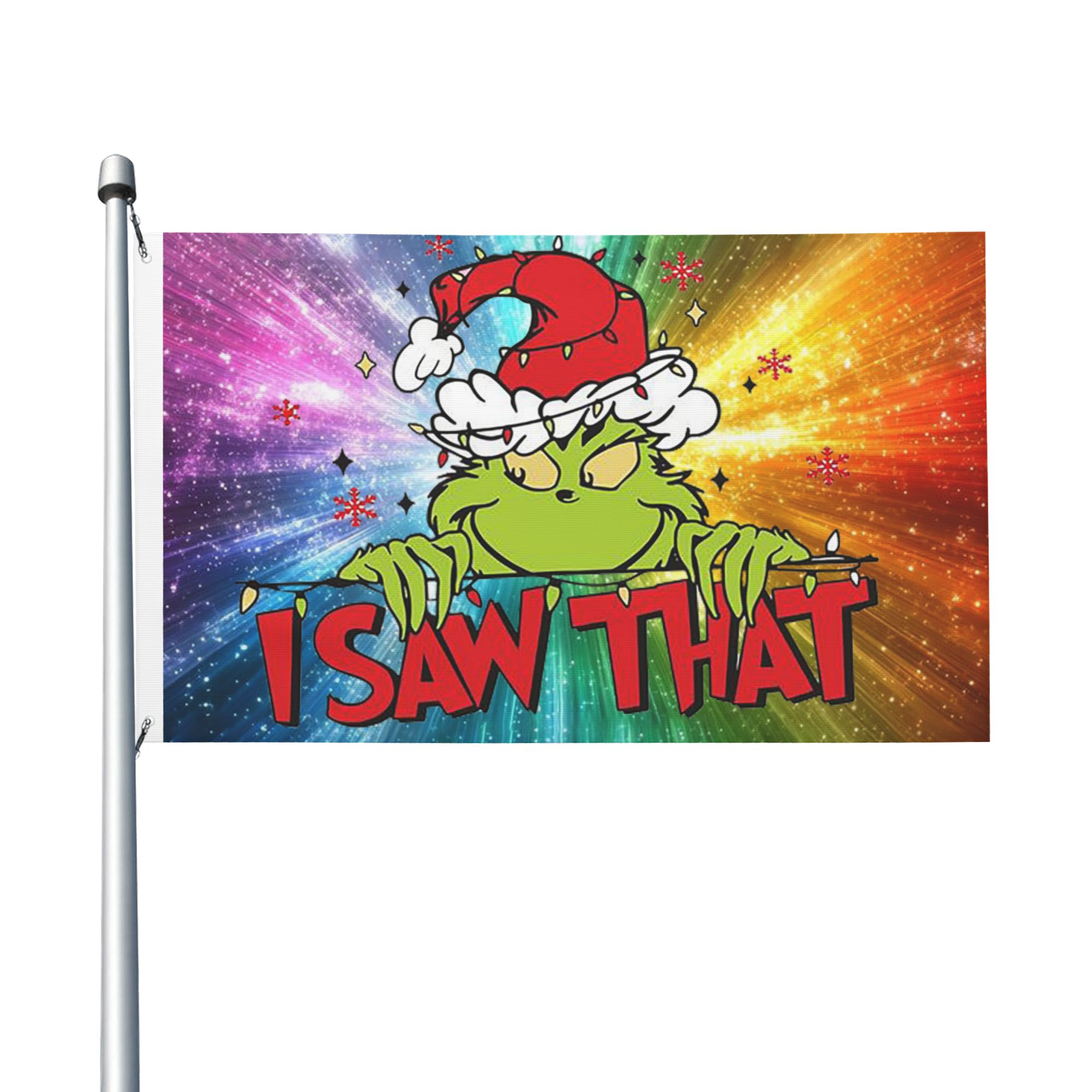 Funny Grin-ch 3x5FT Flag Garden Flags Courtyard Outdoor Decor Banner ...