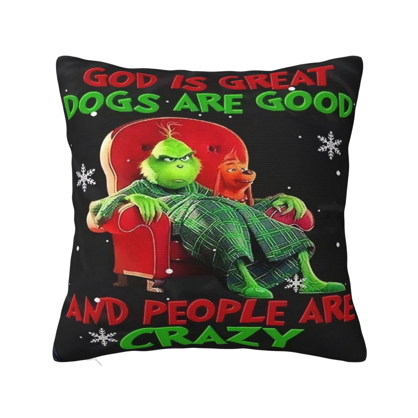 Funny Grinch Memes For Christmas Pillow Covers,24x24 Pillow Cover ...