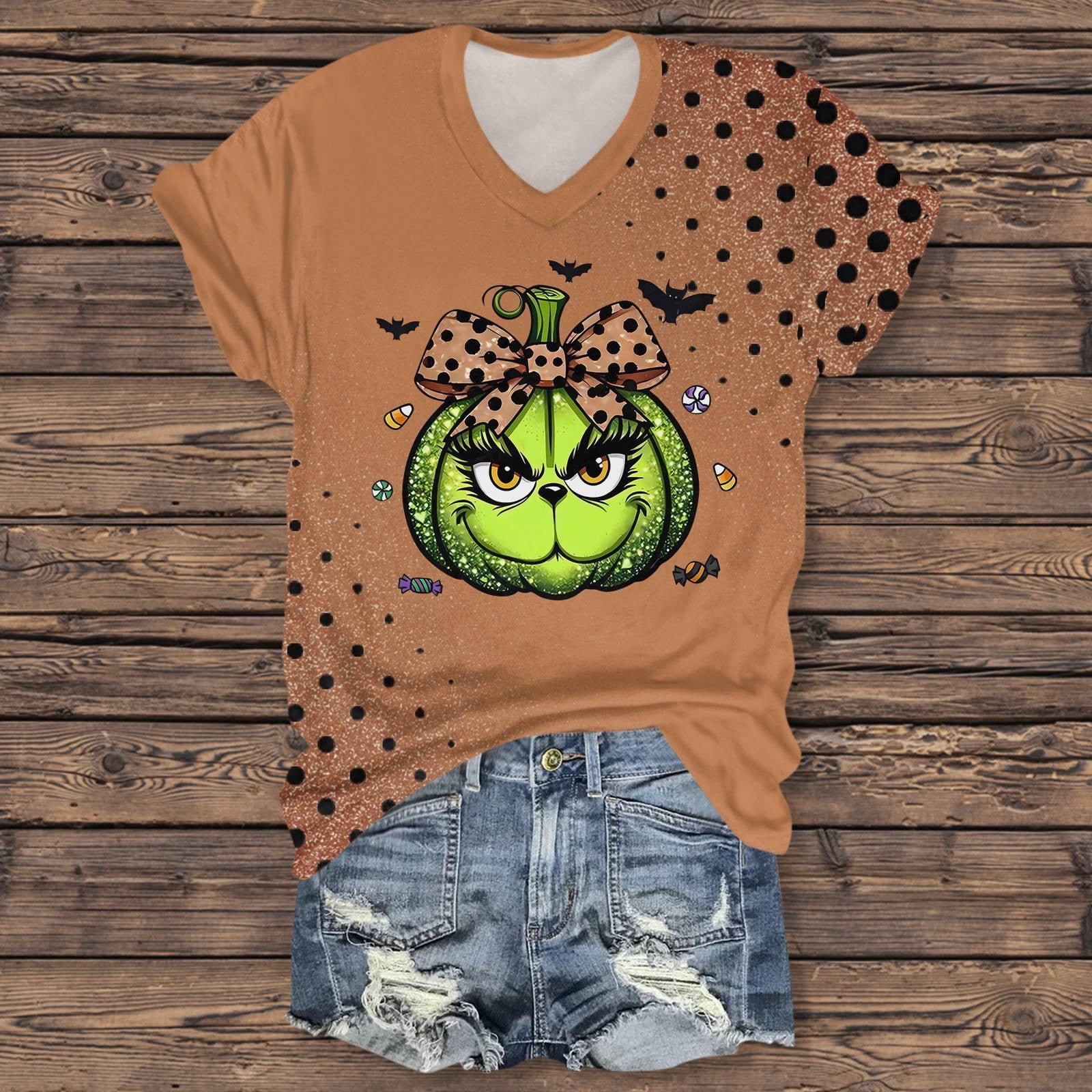 Grinch Clearance Grinch Apparel,Funny Grinch Shirts,V Neck Casual T ...