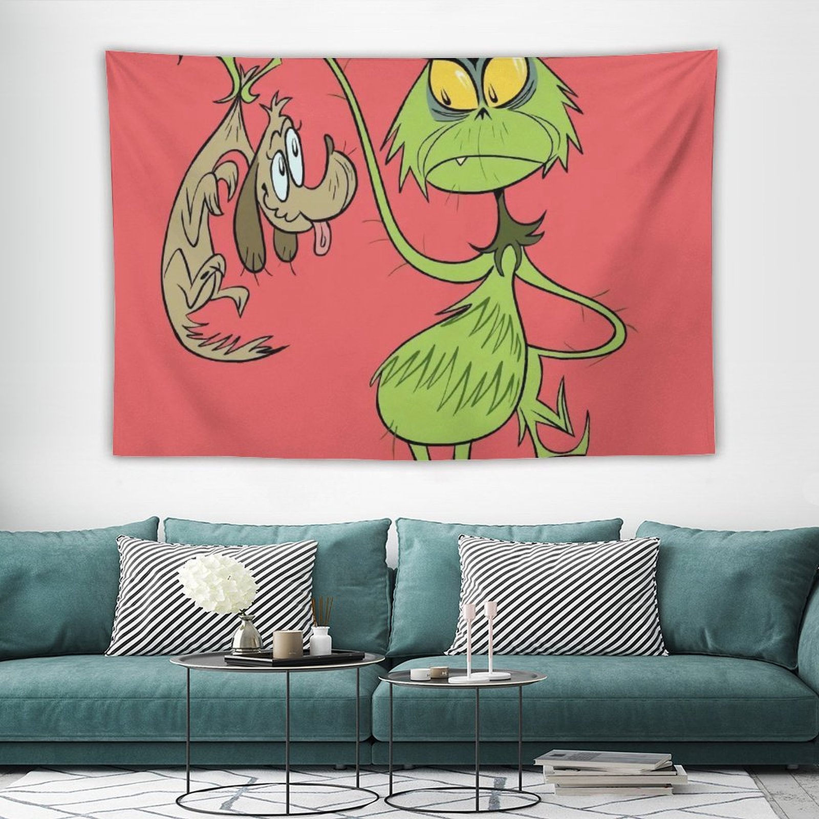 Funny Grinch Tapestry,Wall Tapestry,Tapestries Wall Hanging for Guys ...