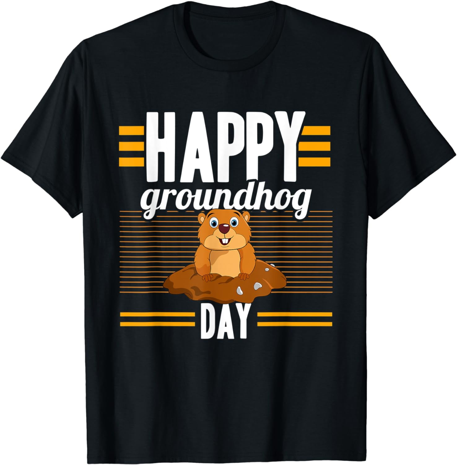 Funny Groundhog Ground Hog Happy Groundhog Day T-Shirt - Walmart.com