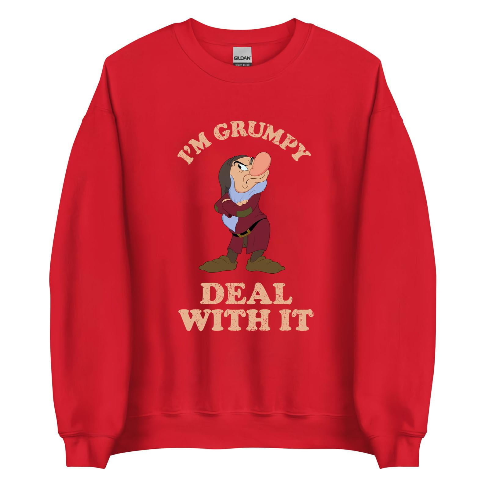 Funny Grumpy Graphic Vintage T-shirt, Deal With It Design for Men ...