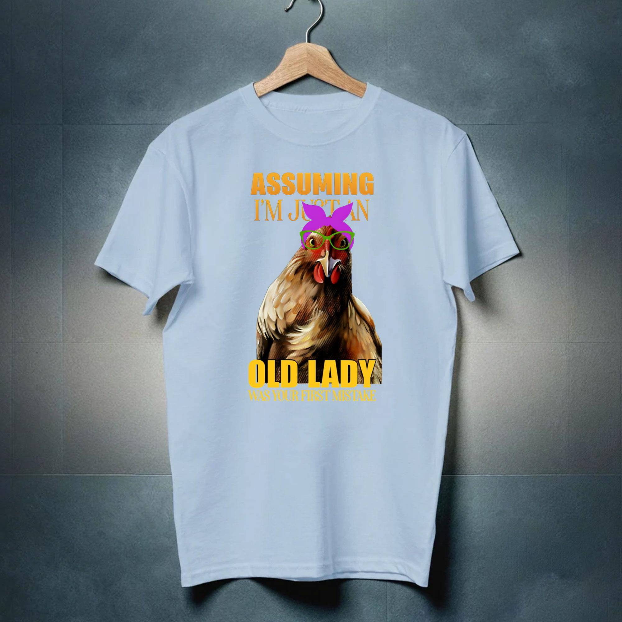 Funny Grumpy Lady Vintage T-Shirt, Sassy Chicken Shirt, Chicken Farm ...