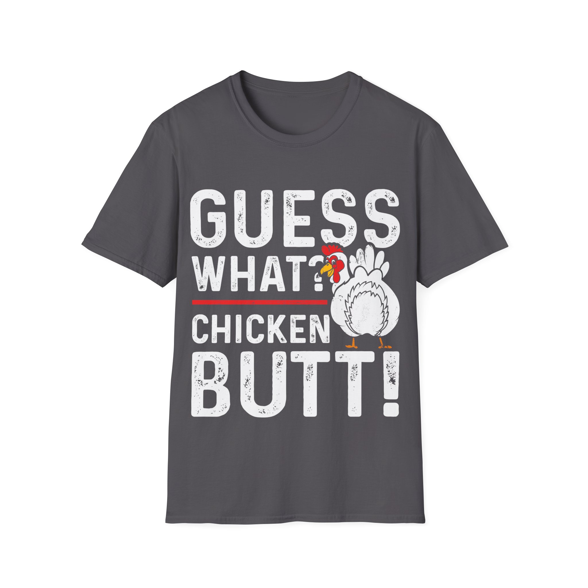 Funny Guess What? Chicken Butt! White Design - Walmart.com