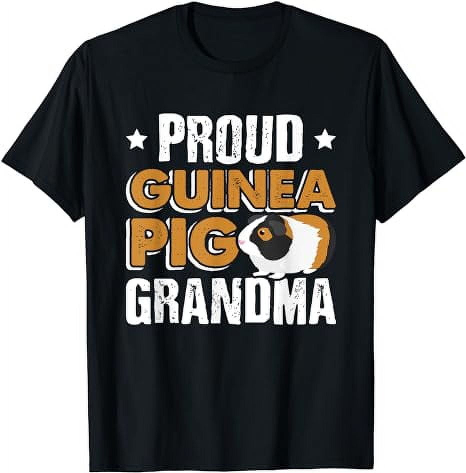 Funny Guinea Pig Gift Tee Proud Guinea Pig Grandma T-Shirt - Walmart.com