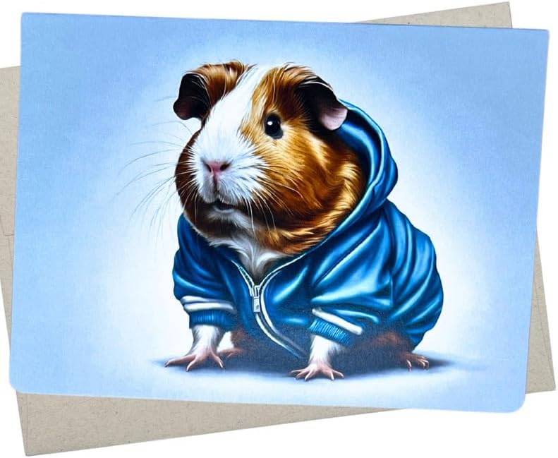 Funny Guinea Pig Greeting Card (1 Premium Card, 5X7 Inch) guinea pig ...