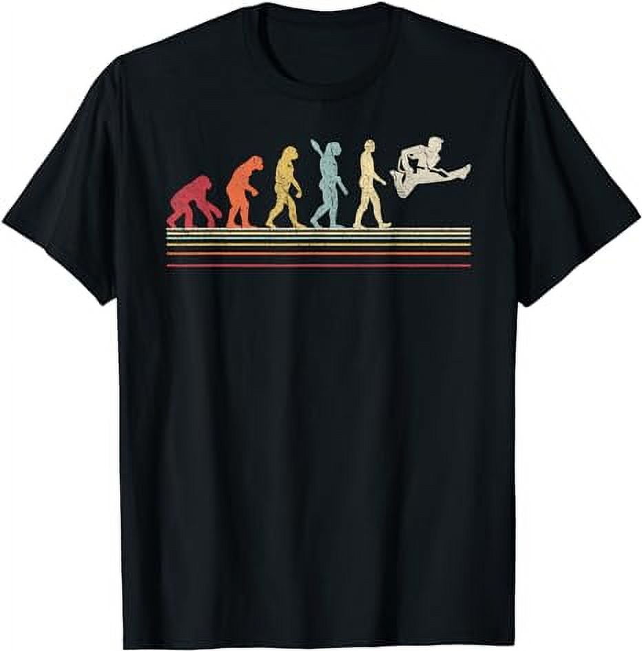 Funny Guitar T Shirt. Retro Vintage Evolution Of Man Shirt - Walmart.com