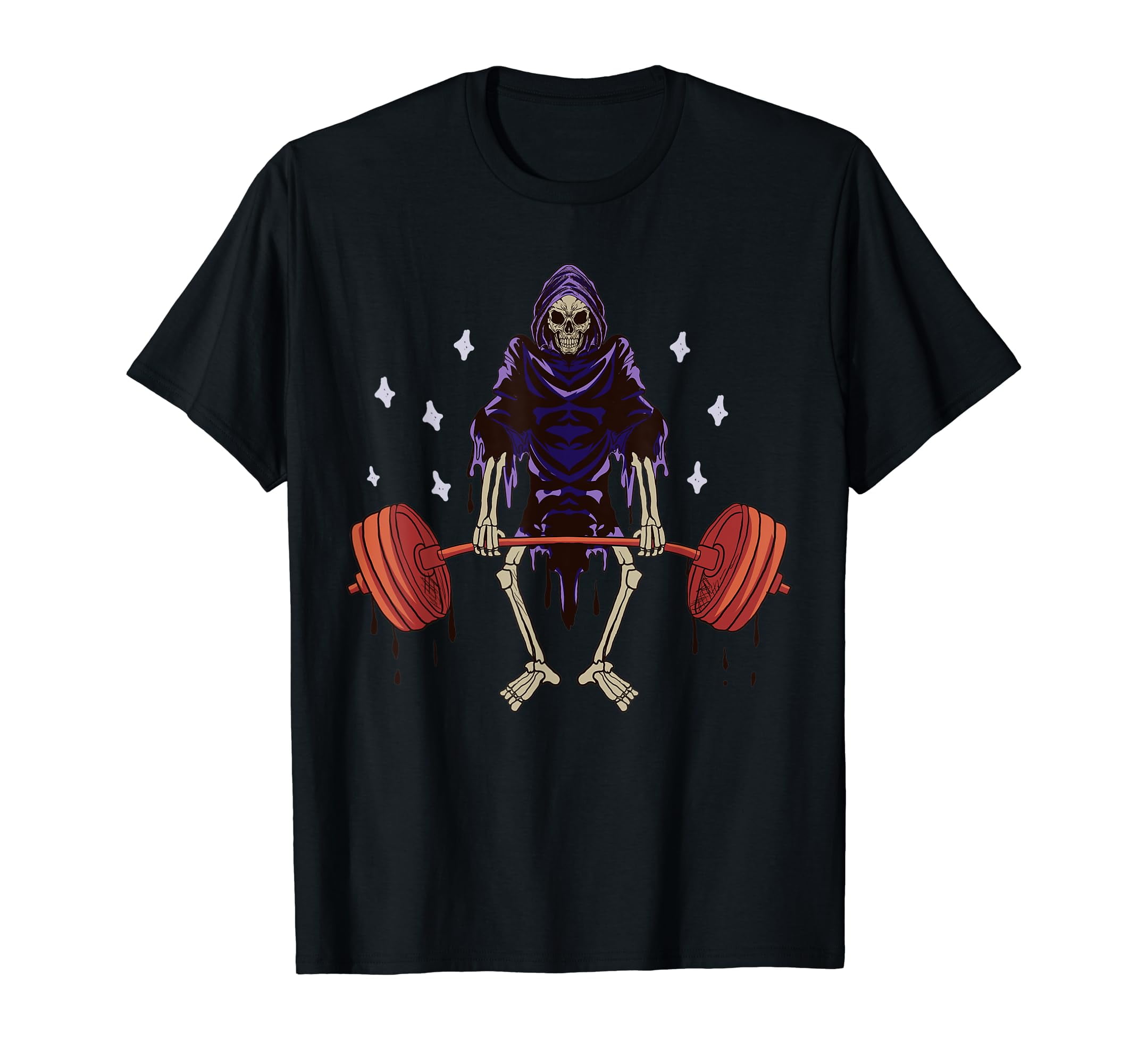 Funny Gym - Grim Reaper Deadlift Workout - Occult T-Shirt - Walmart.com
