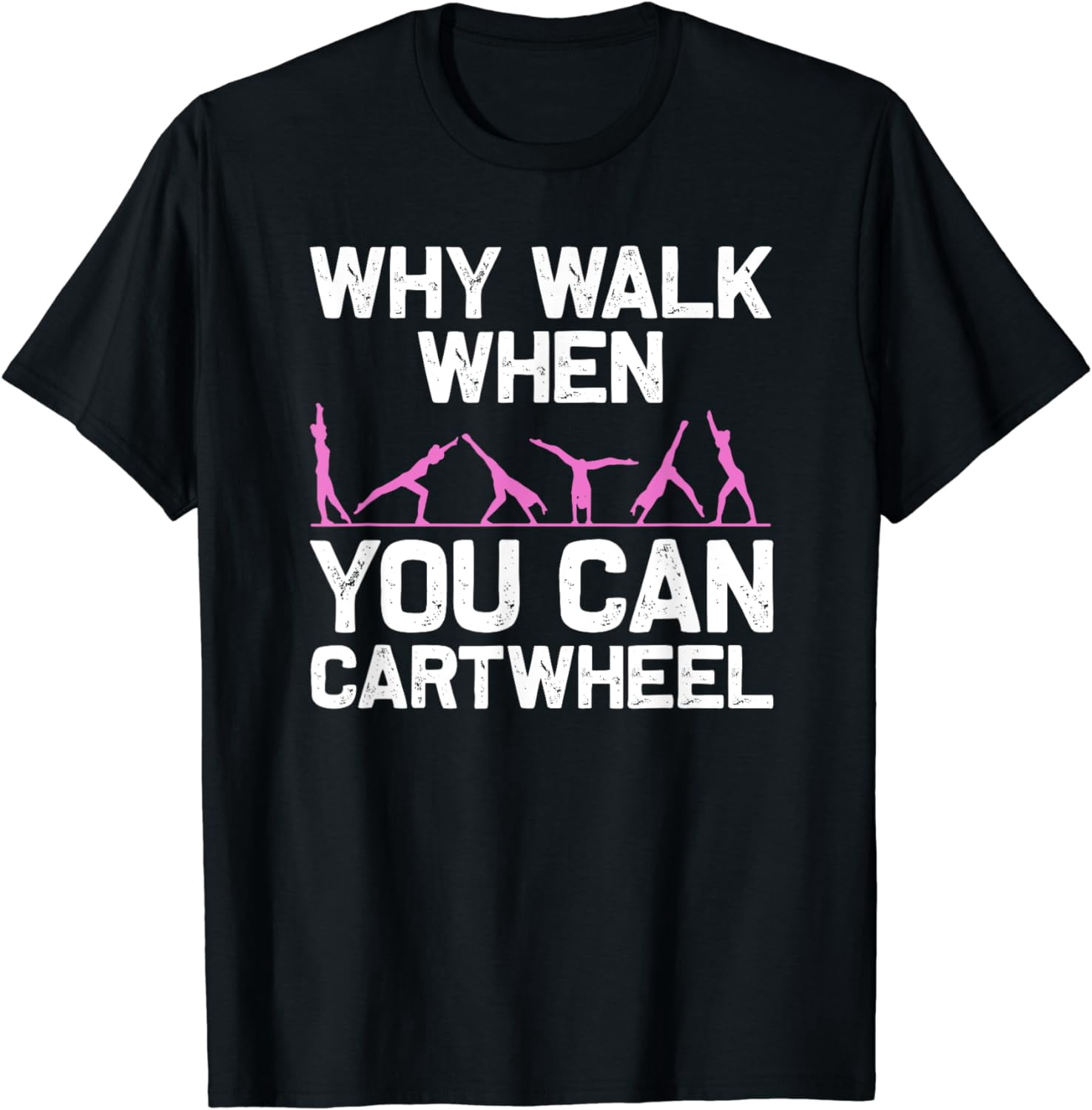 Funny Gymnastics Gymnast Gift For Girls Women Cool Cartwheel T-Shirt ...