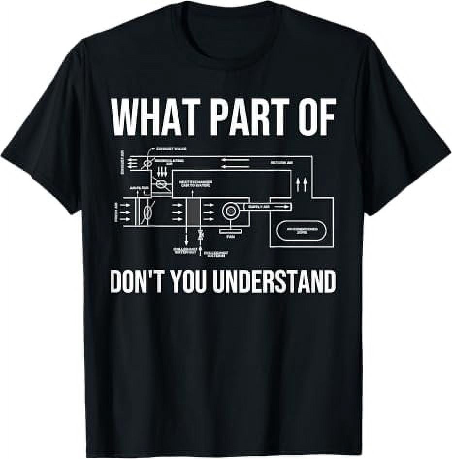 Funny HVAC Design For Men Dad HVAC Installer Engineers Tech T-Shirt ...