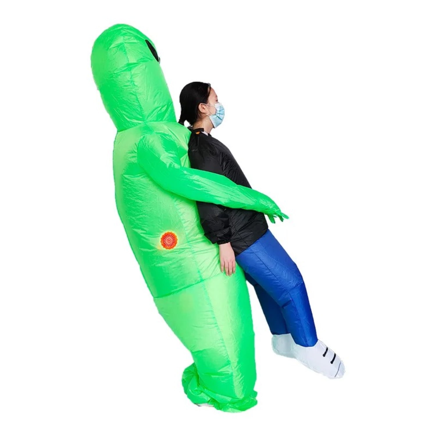 Funny Halloween Blow Up Alien Kidnapping Inflatable Costumes for Men ...