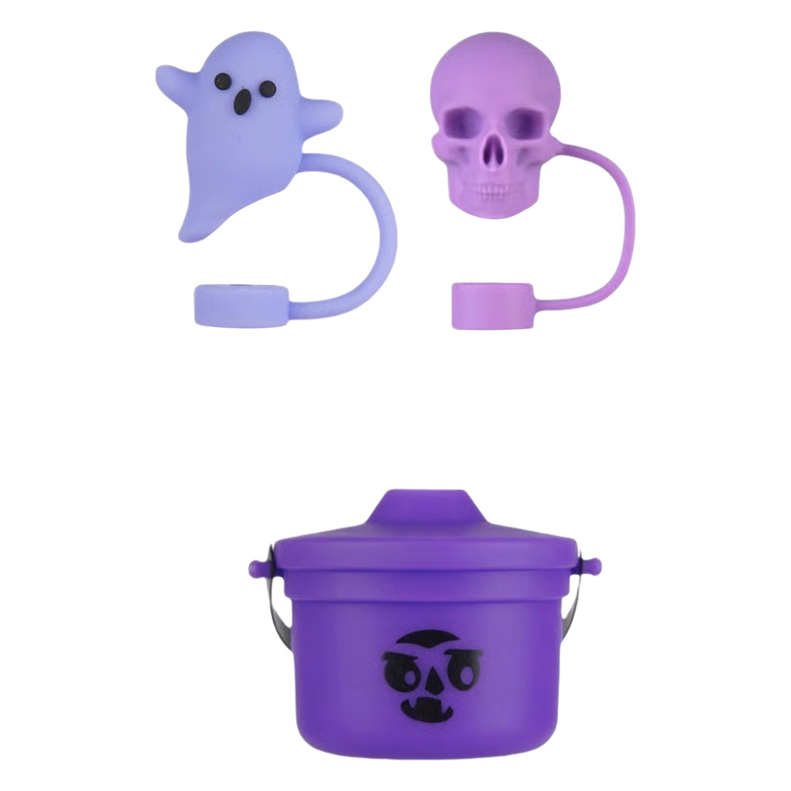 Funny Halloween Bucket Straw Topper for Stan_ley Cup, Halloween Straw ...