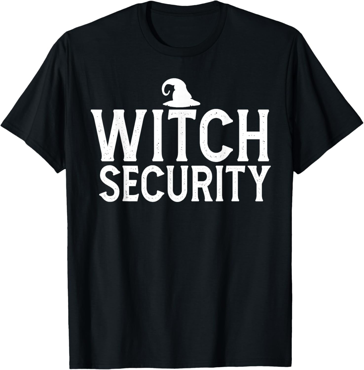 Funny Halloween Costume Witch Security Boyfriend Fun T-Shirt Tee ...