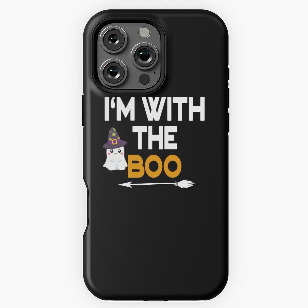 Funny Halloween Couples Costume For Couples I m With The Boo Phone Case ...