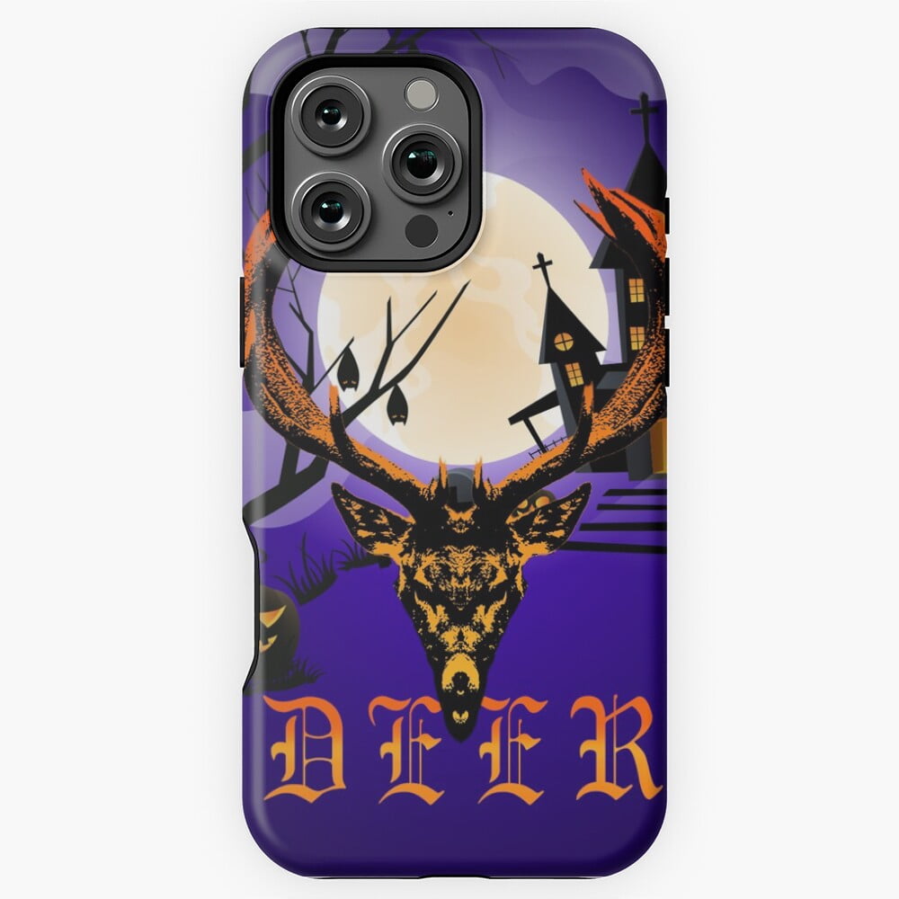 Funny Halloween Deer Costume Phone Case for iPhone 16 15 14 13 12 11 ...