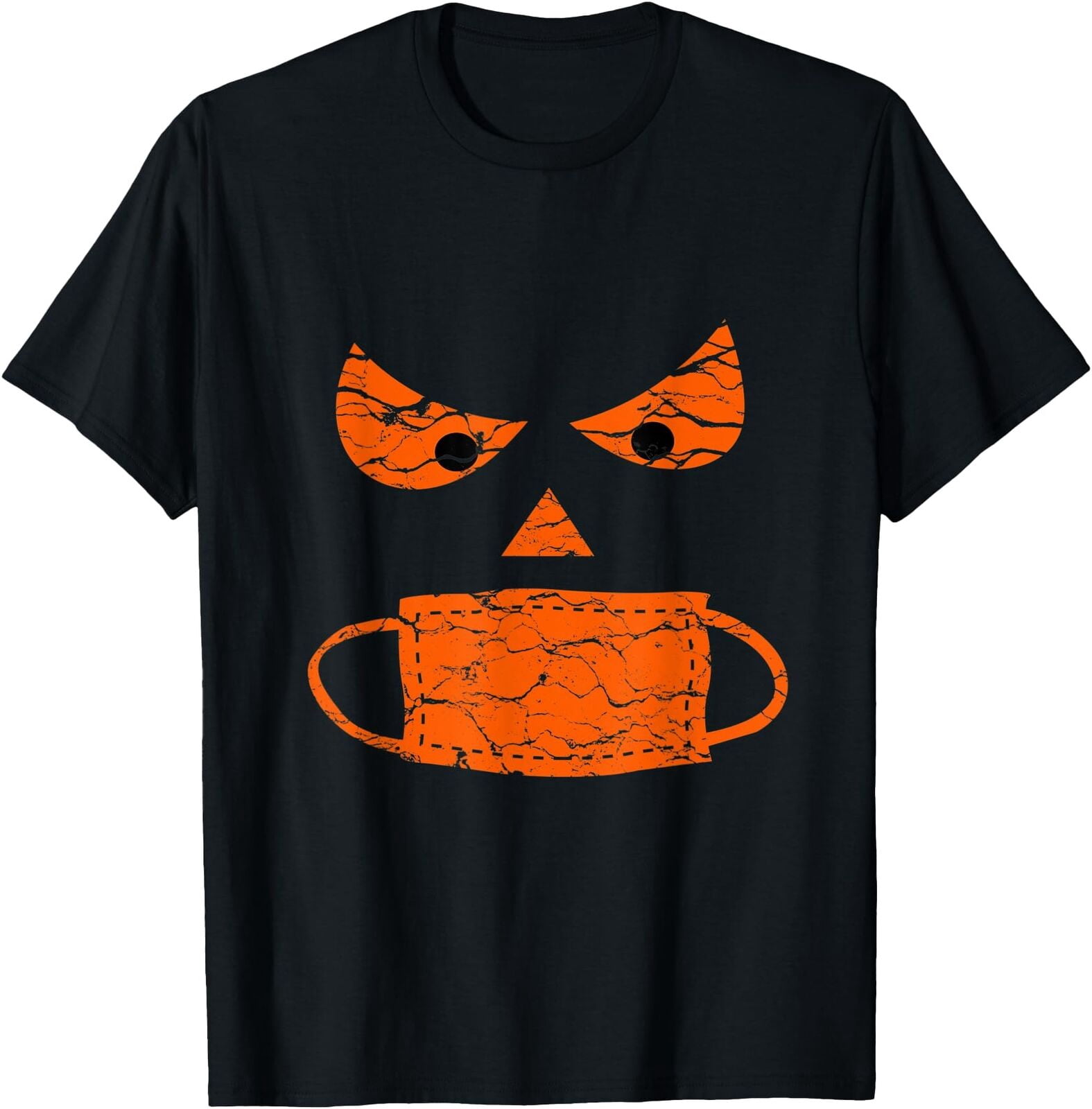 Funny Halloween Design Horror Mask for Halloween T Shirt Men - Walmart.com