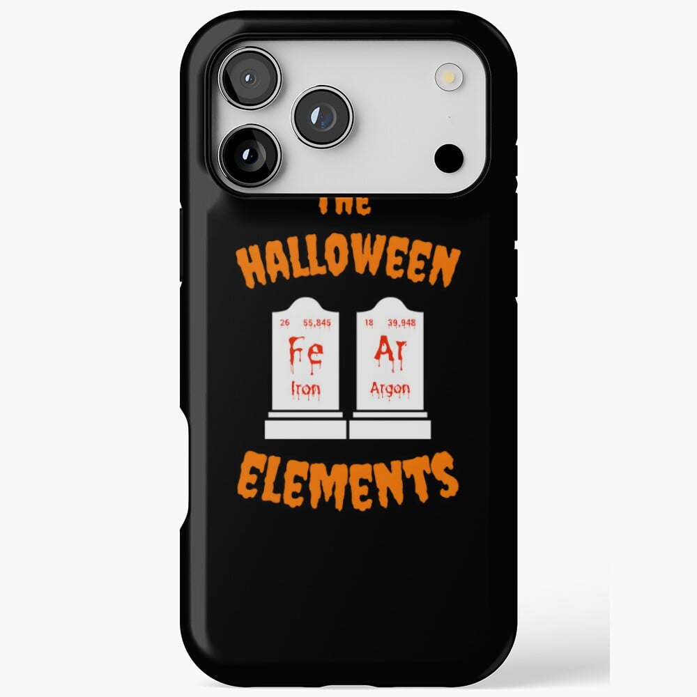 Funny Halloween Elements Chemistry Periodic Table Phone Case for iPhone ...