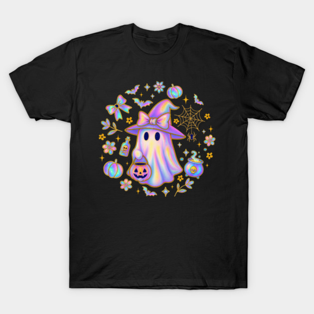 Funny Halloween Ghost Retro Paranormal Spirit Boo Simple Minimalist Art ...