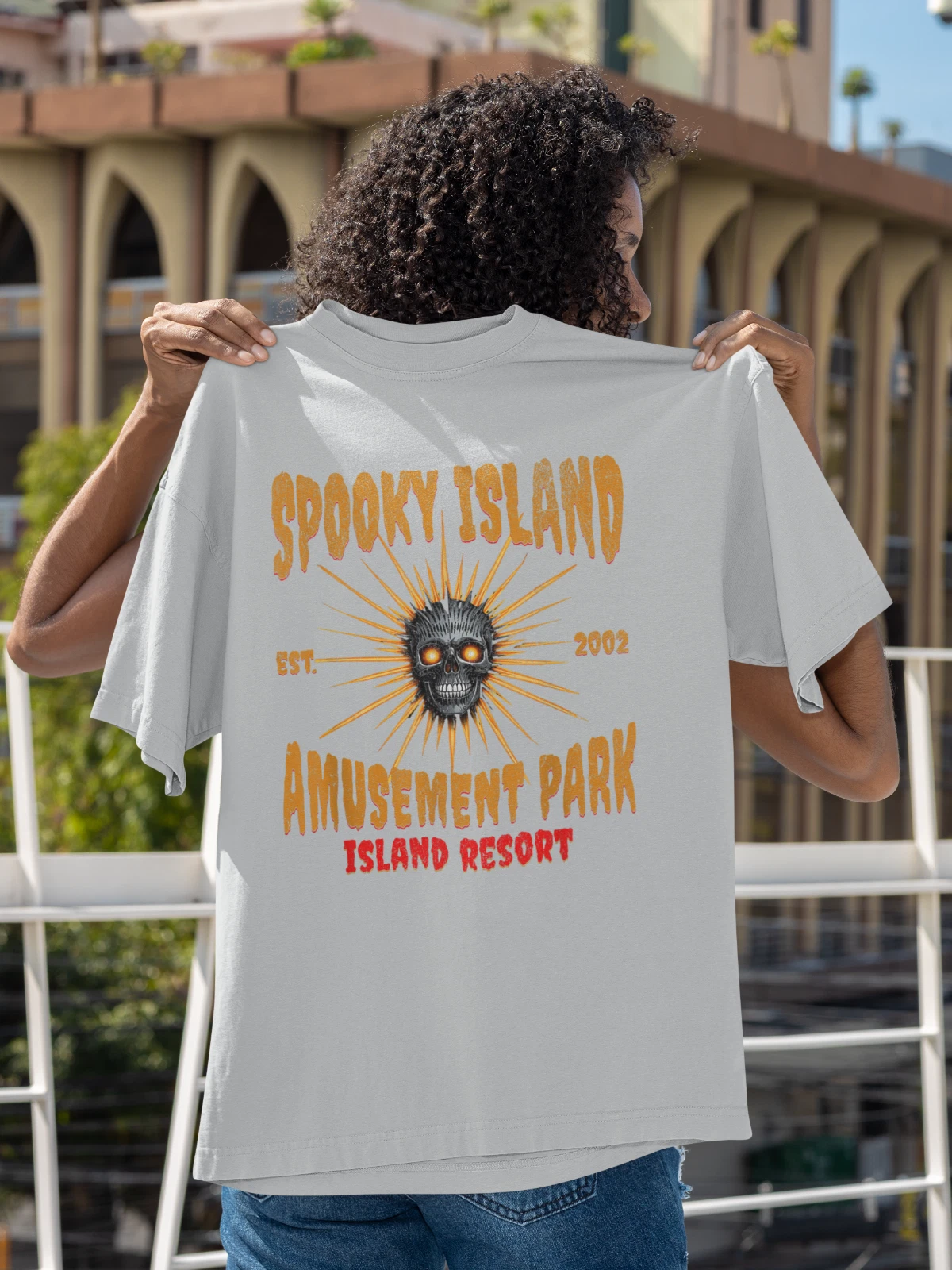 Funny Halloween Spooky Island Amusement Park Horror Est 2002 T-Shirt - Walmart.com