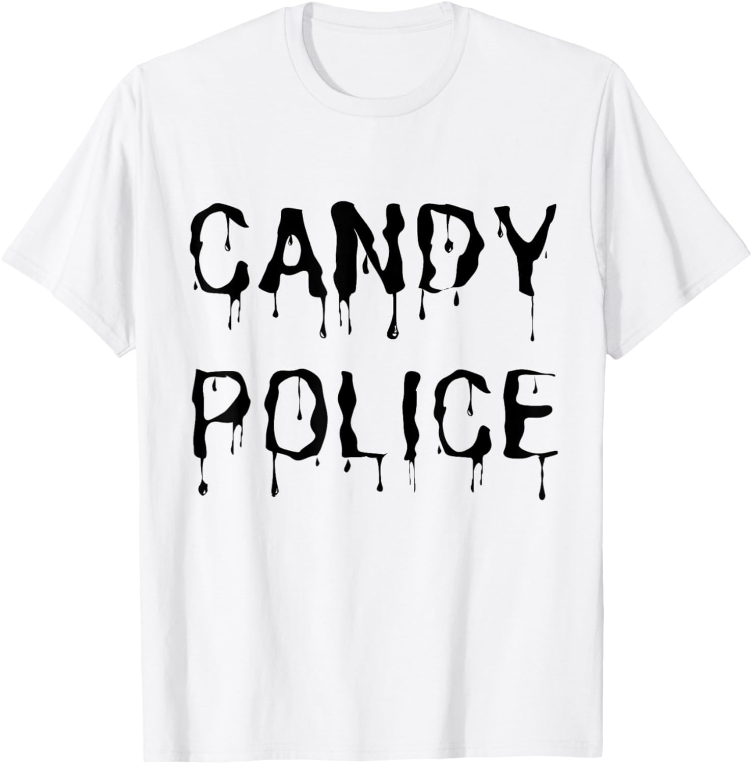 Funny Halloween design "Candy Police" cool Candy quote T-Shirt ...