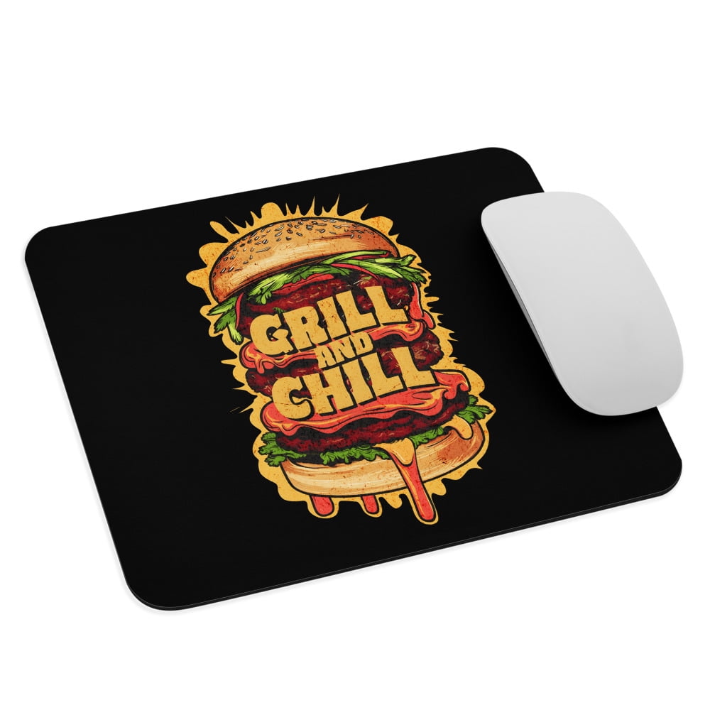 Funny Hamburger Burger Lover Mouse Pad, Grill And Chill - Walmart.com