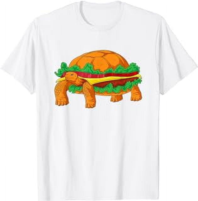 Funny Hamburger Turtle Fast Food Animal T-Shirt - Walmart.com