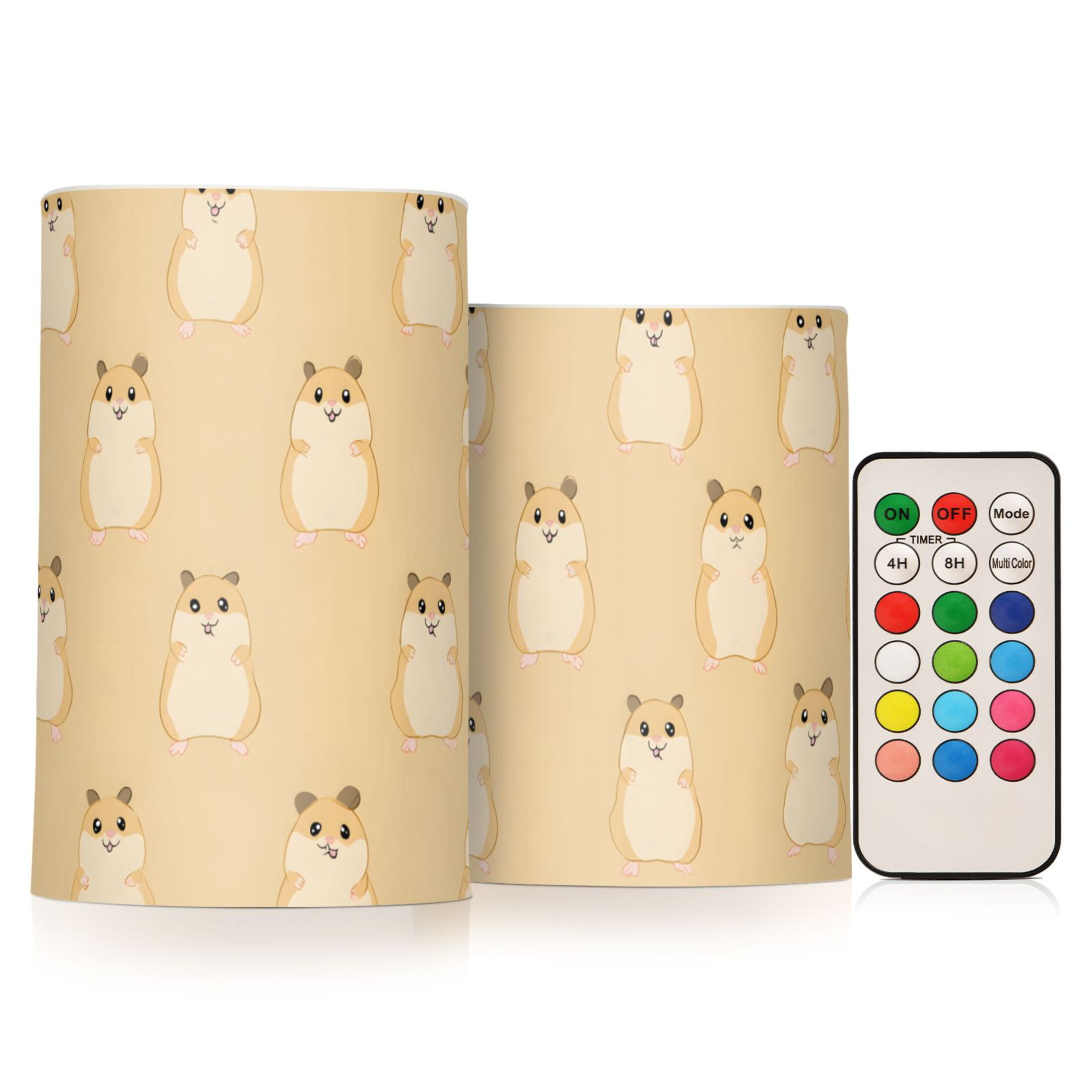 Funny Hamsters Flameless LED Candle Set with Remote, Battery Operated ...