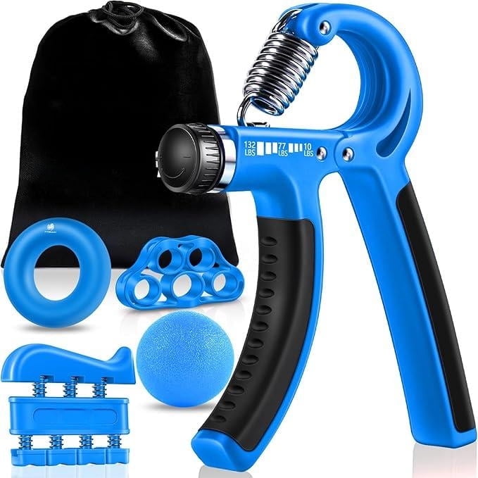 Funny Hand Grip Strengthener Workout Kit (5 Pack) Forearm Grip ...