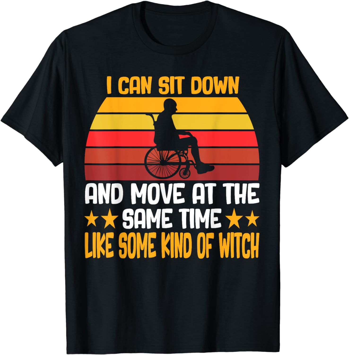 Funny Handicap Disabled Amputee Disability Humor Wheelchair T-Shirt ...