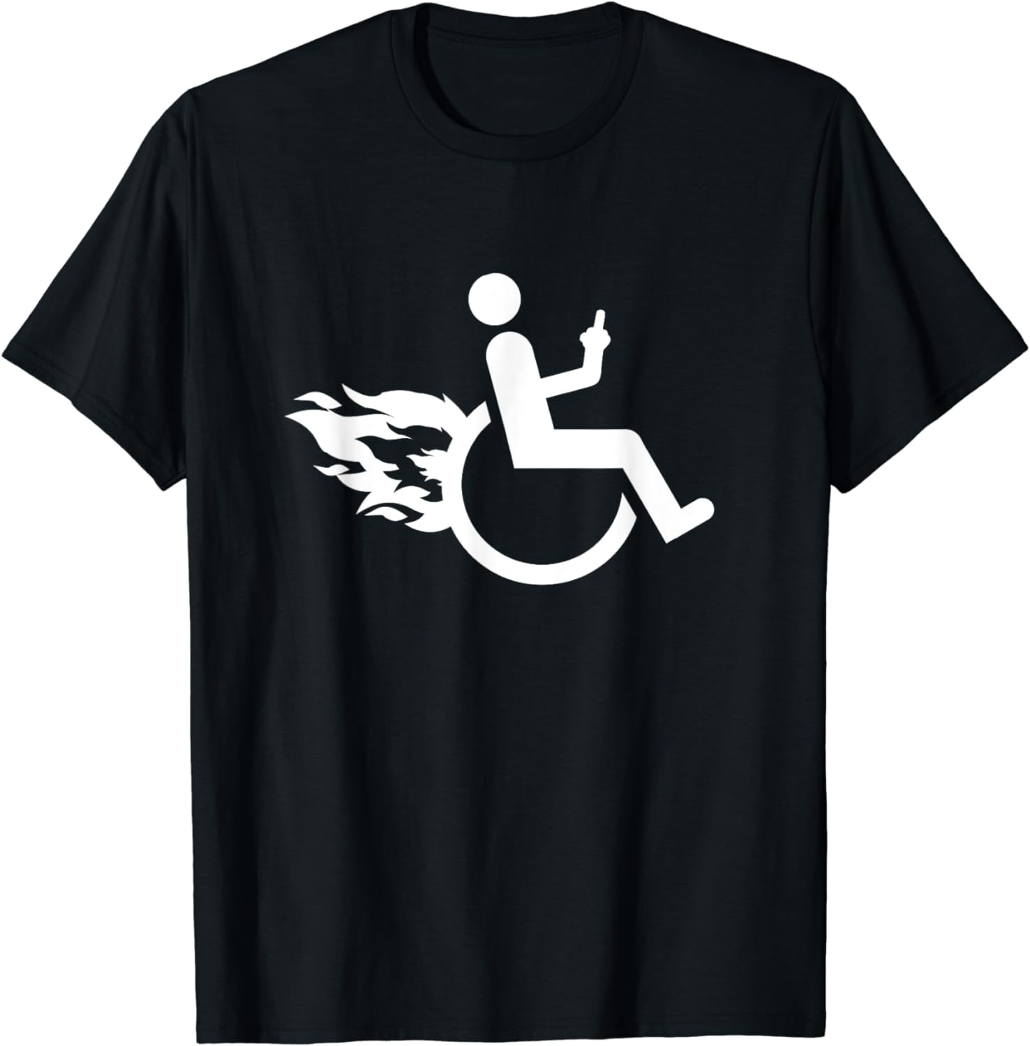 Funny Handicap Disabled Amputee Humor Sarcastic Wheelchair T-Shirt ...