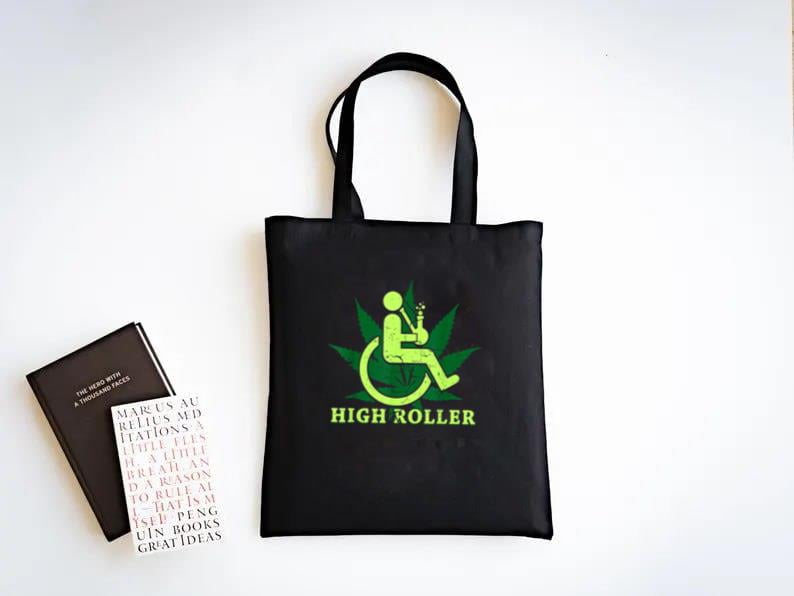 Funny Handicap Gift, Disabled, Amputee, Humor, Wheelchair, Tote Bag ...