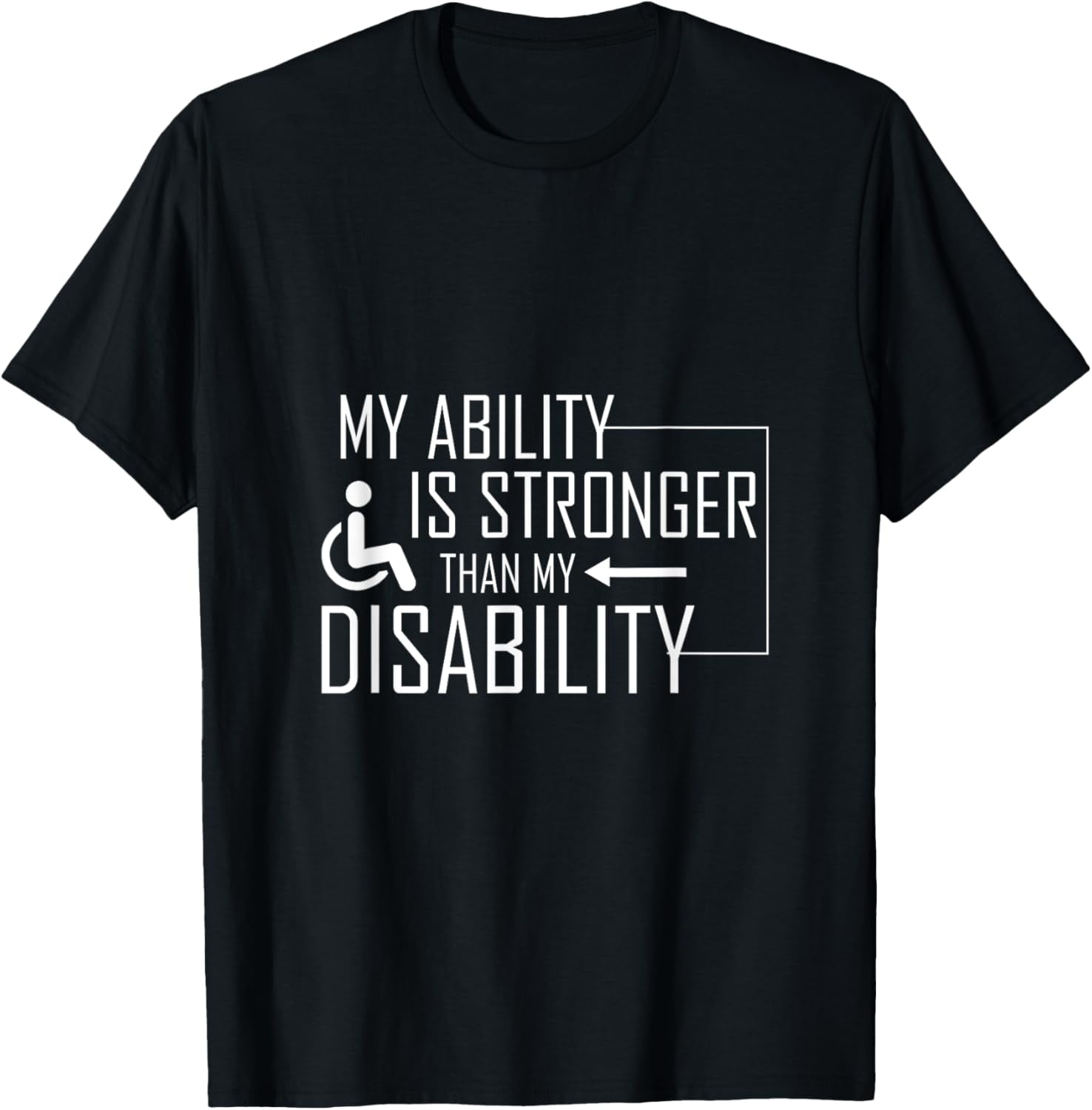 Funny Handicap Wheelchair Apparel Disability Amputee T-Shirt - Walmart.com
