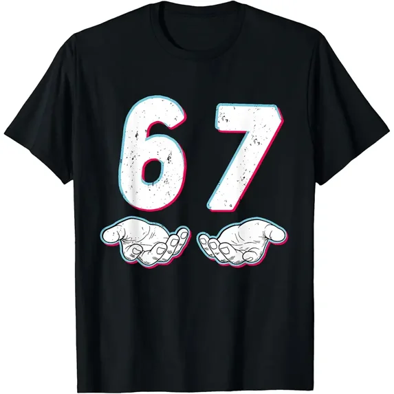 Funny Hands Meme Number 67 Unisex Graphic Short Sleeve T-Shirt ...